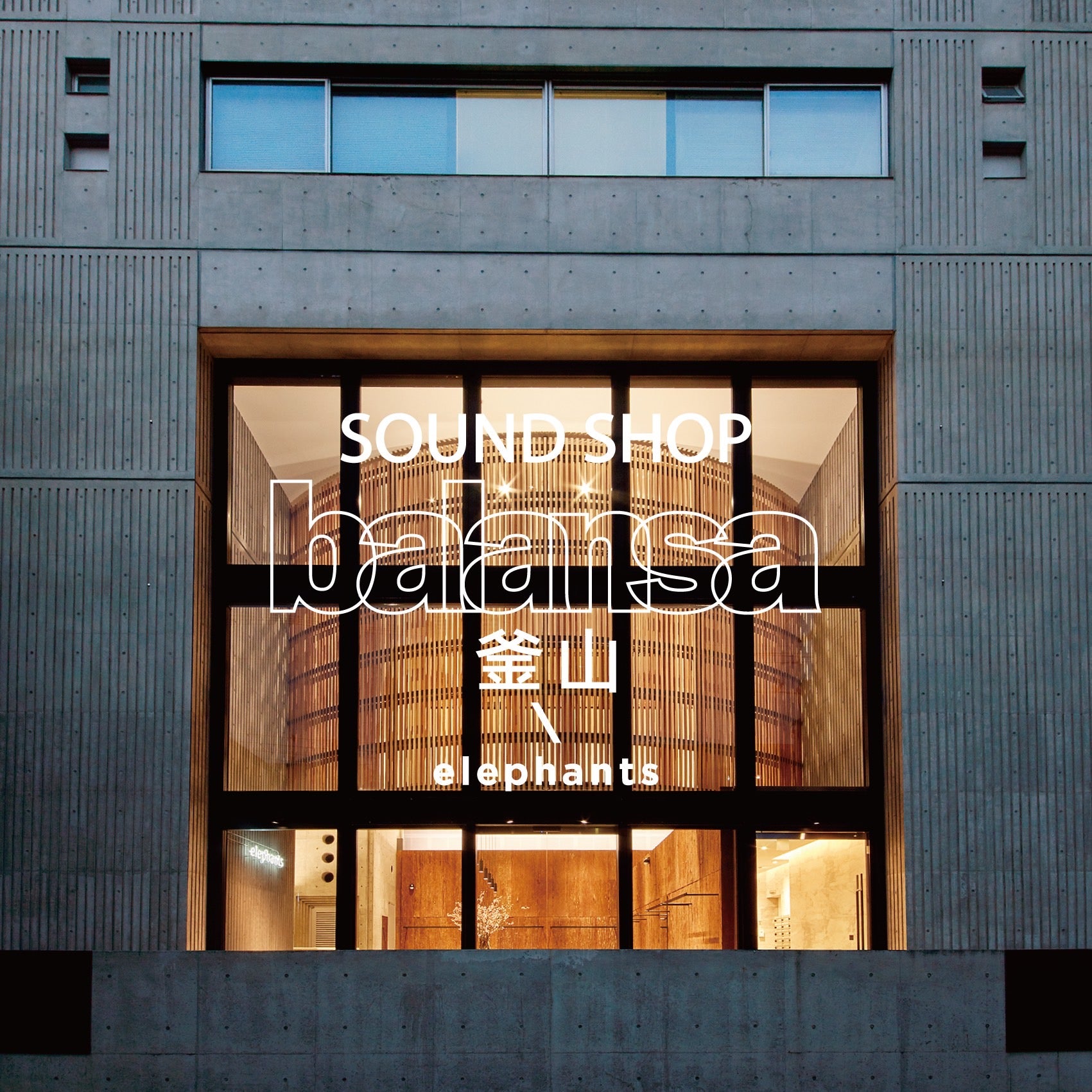 SOUND SHOP balansa – POP UP STORE – elephants